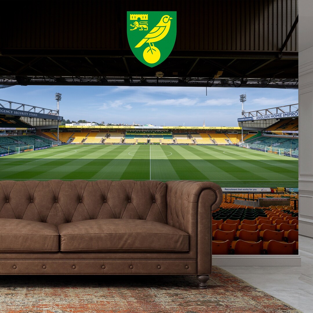 Norwich City FC - Carrow Road Stadium Full Wall Mural - Etsy