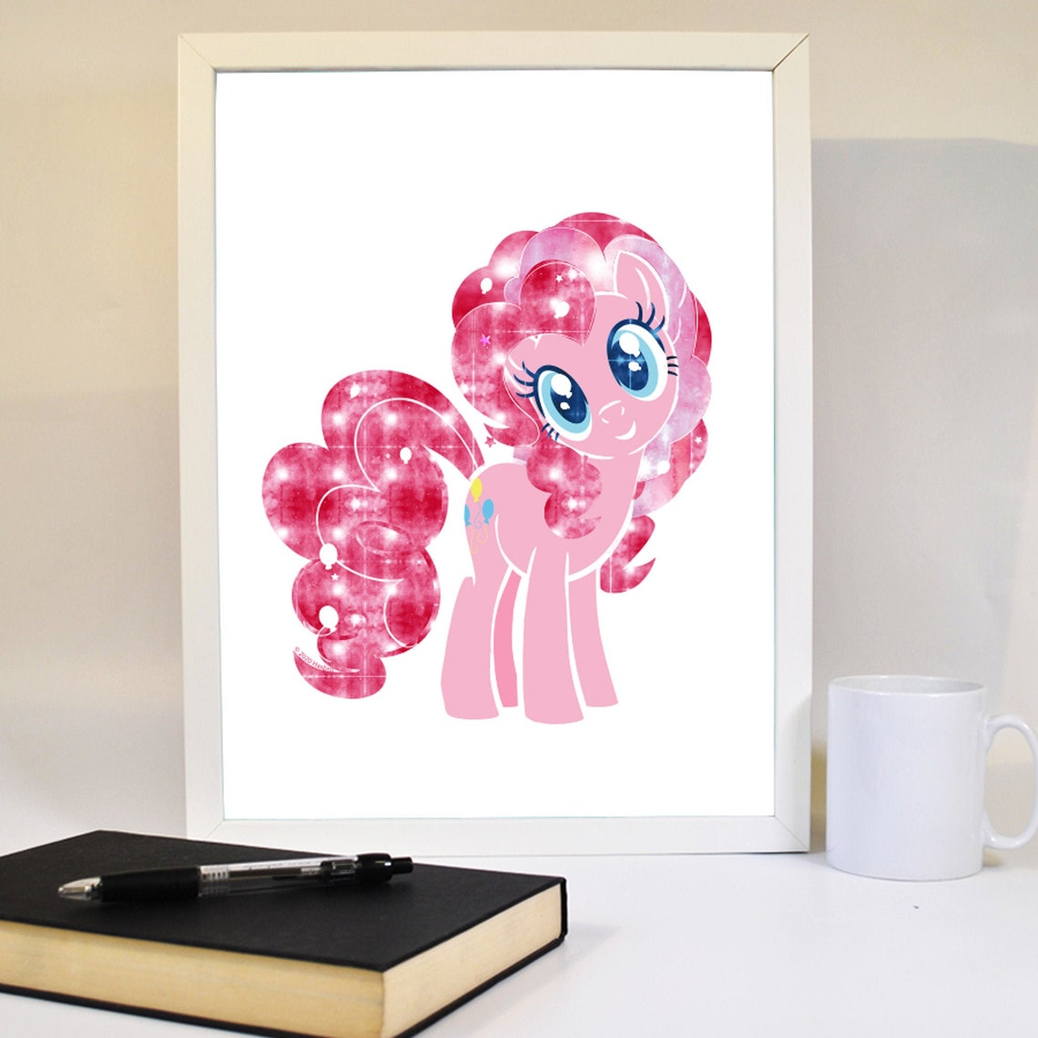 My Little Pony Print - Pinkie Pie Print Kids Wall Art Pony Decor - Etsy