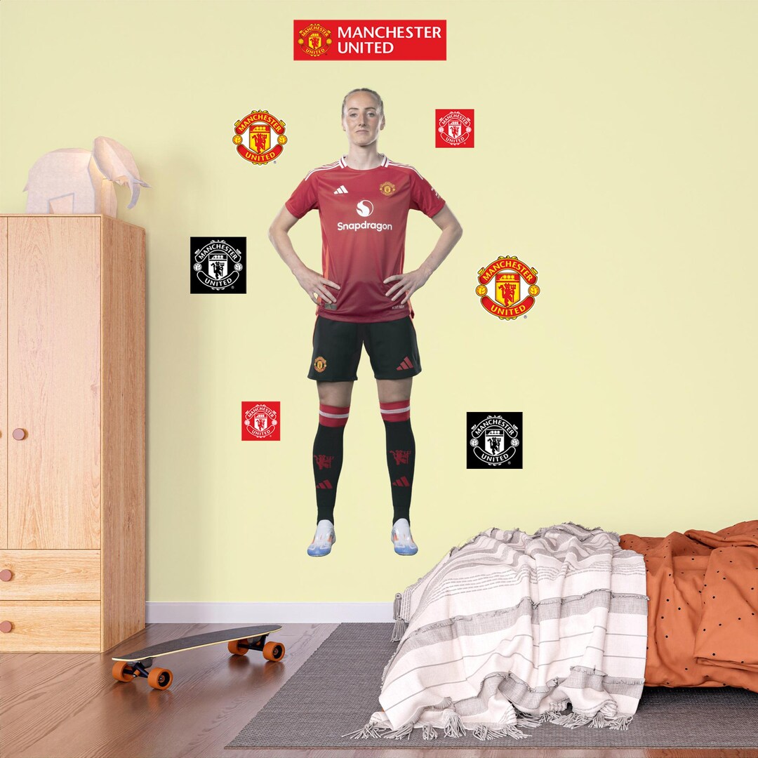 Manchester United FC Wall Sticker - Turner 24/25 Player + MUFC Decals ...