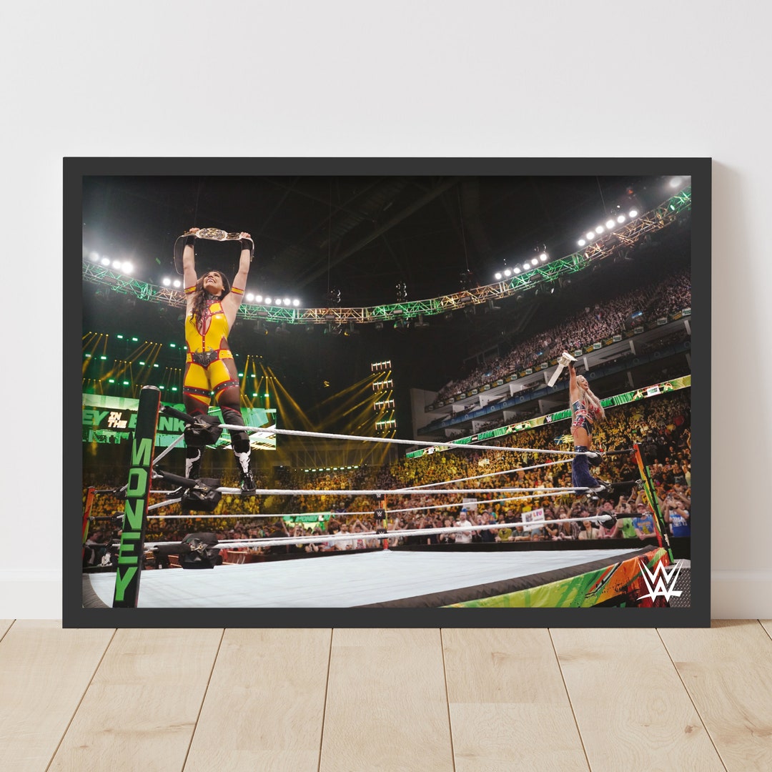 WWE Print - MITB Liv-morgan and Raquel Rodriguez Win Poster Wrestling ...