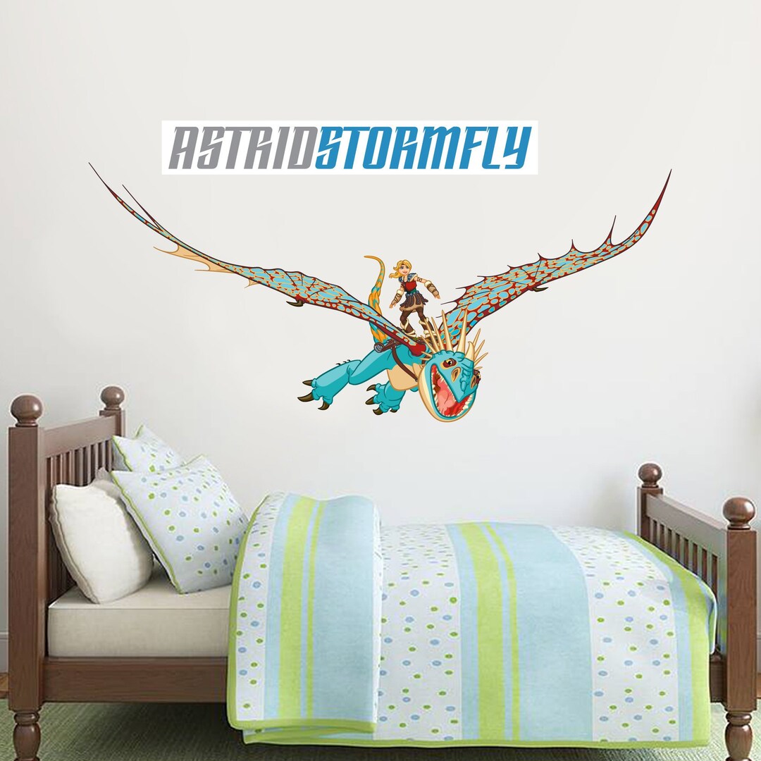 How to Train Your Dragon - Astrid & Stormfly Wall Sticker Set - Etsy