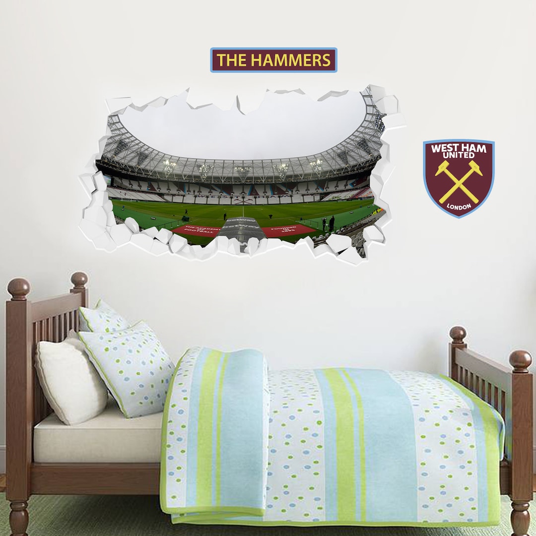 West Ham United Football Club Hammers Crest Wall Sticker Set - Etsy