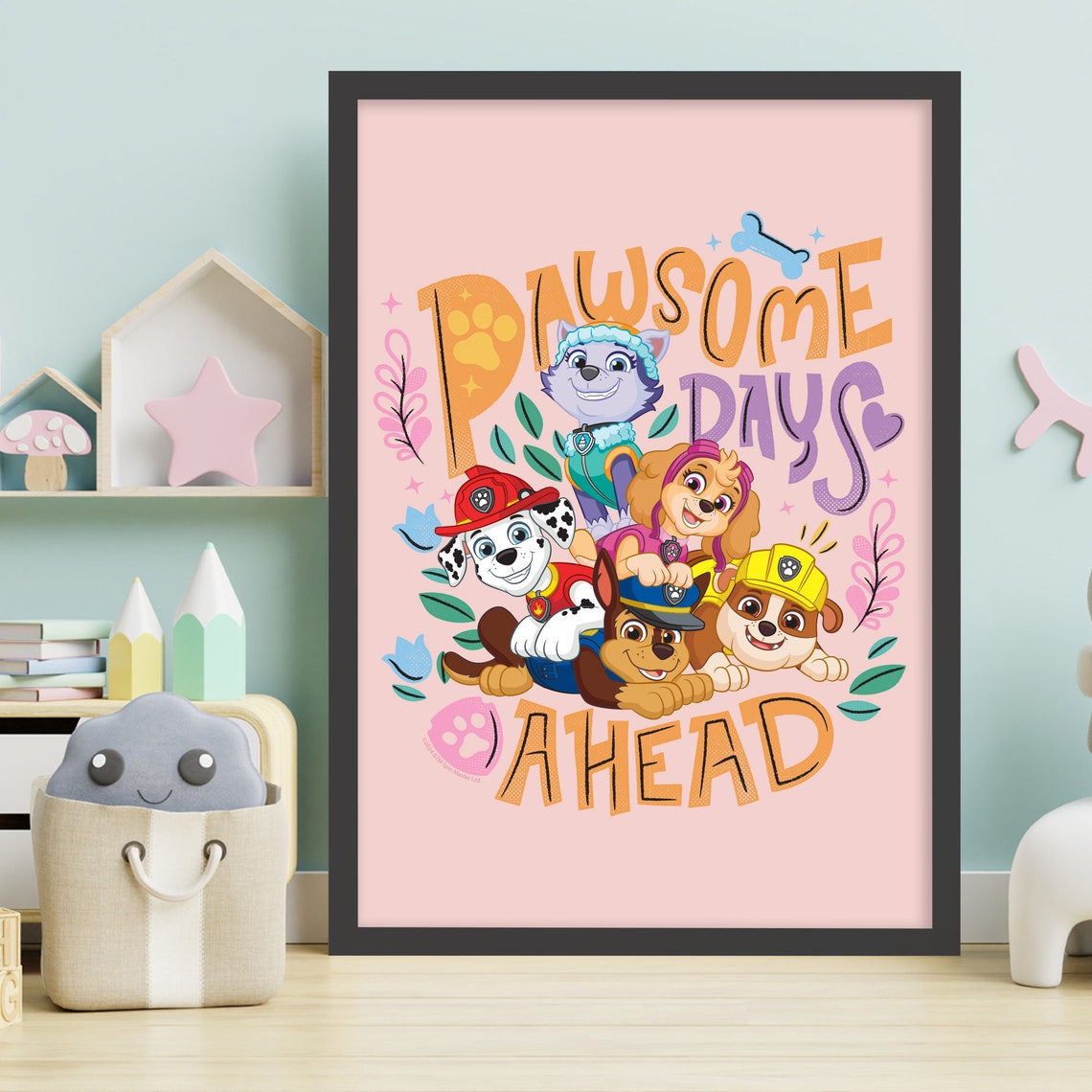Paw Patrol Print - Pawsome Days Ahead Poster Wall Art - Etsy