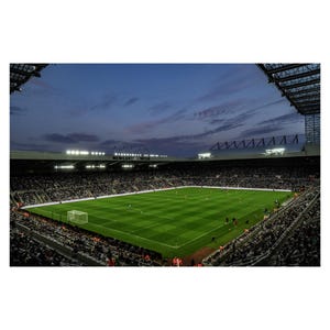 Newcastle United Football Club - Stadium Night Time From Corner Full ...
