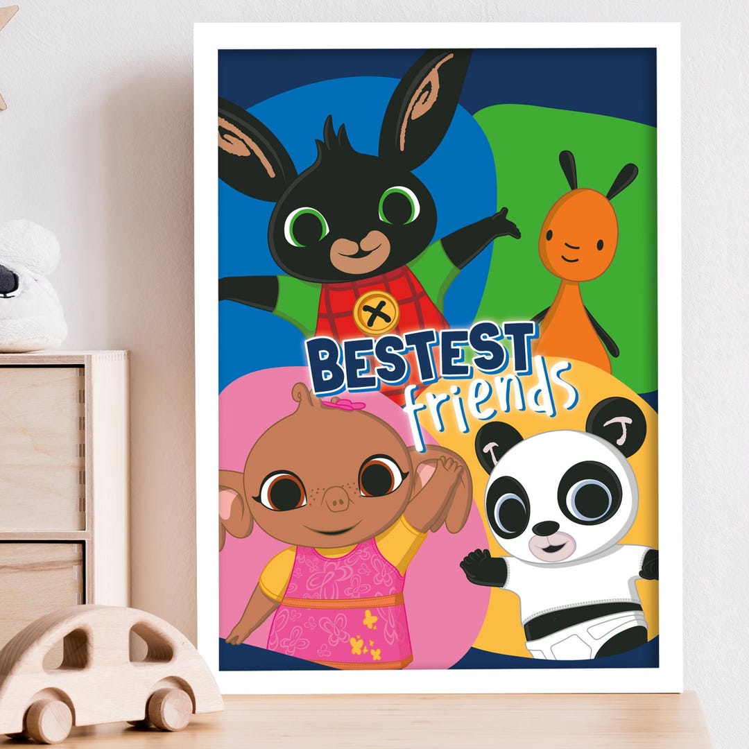 Bing Print - Bing Bestest Friends Poster Wall Art - Etsy