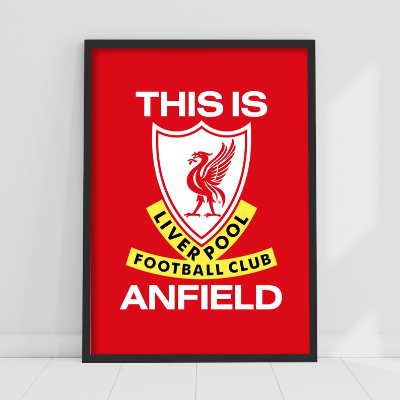Liverpool FC Print - This is Anfield Poster LFC Football Art - Etsy