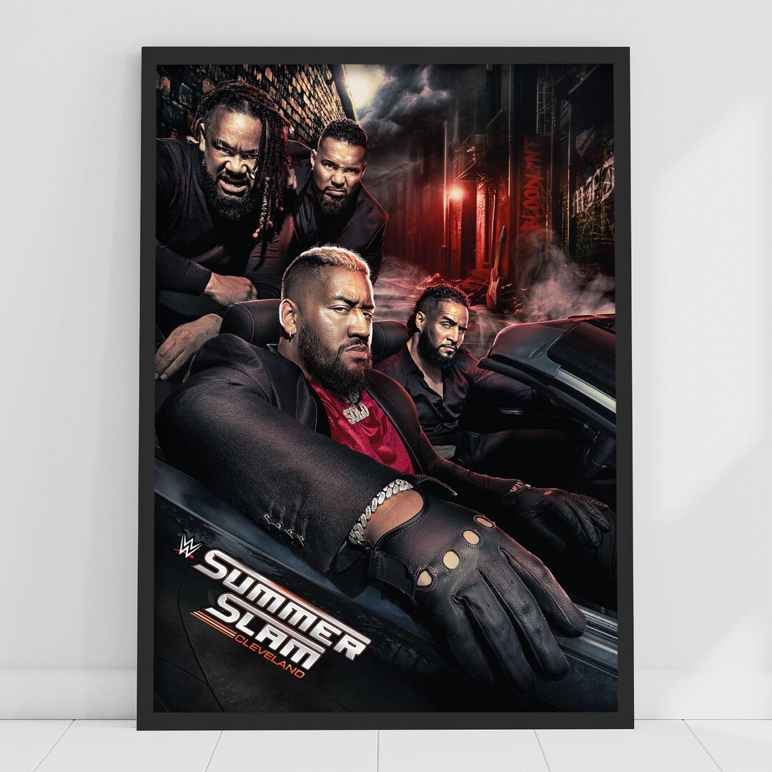 WWE Print - Summer Slam Cleveland Car Poster Wrestling Wall Art - Etsy