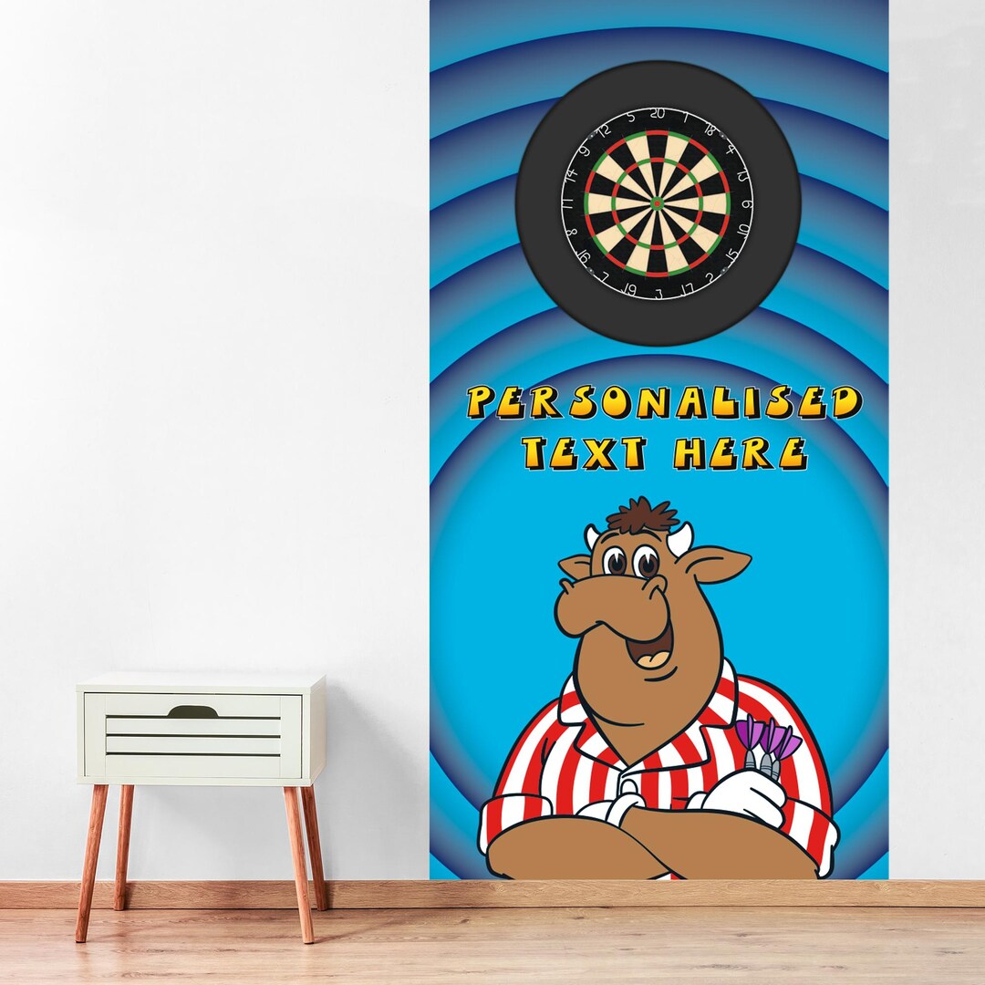 Bullseye Dart Board Backdrop - Bully Rings Personalised Wall Sticker - Etsy