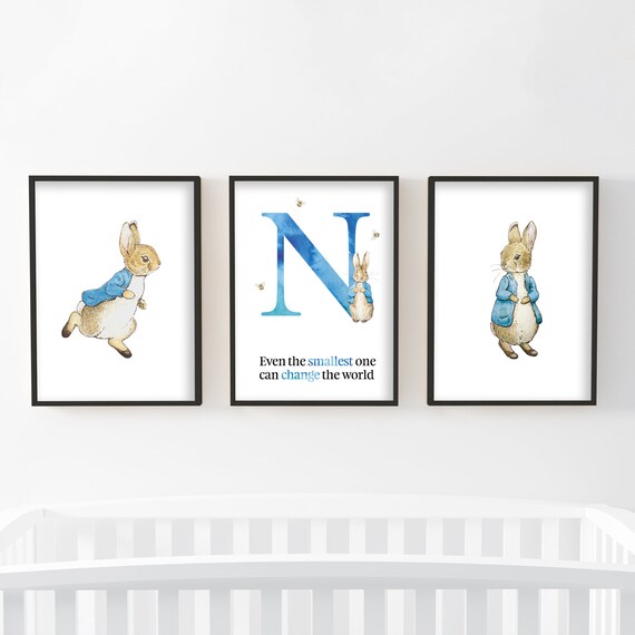 Official Peter Rabbit Prints Even The Smallest Blue | Etsy