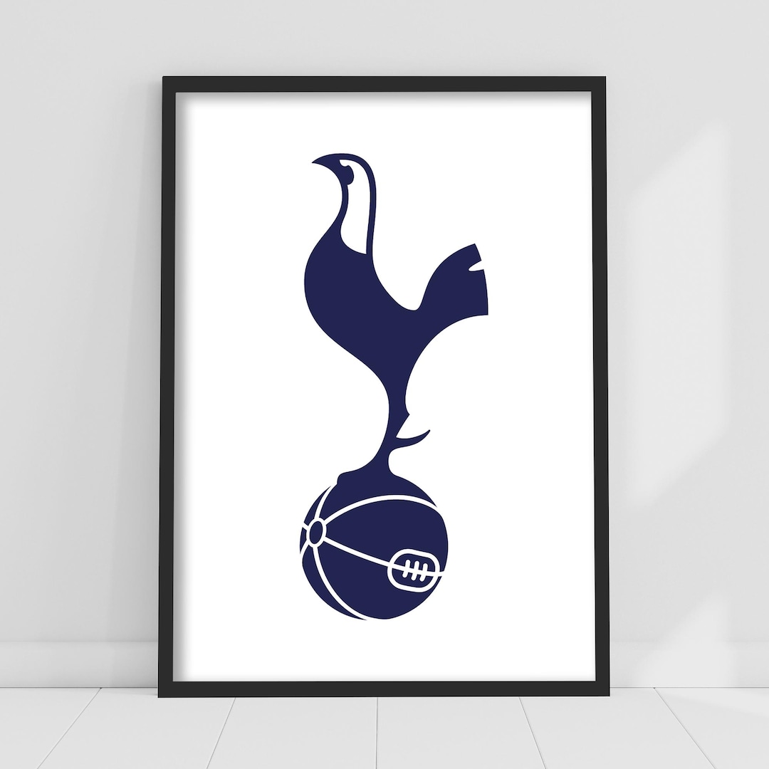 Tottenham Hotspur Football Club Print - Navy Crest Poster - Etsy