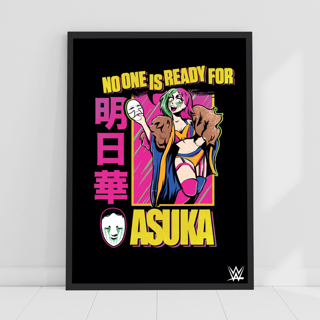 WWE Print - No One is Ready for Asuka Graphic Poster Wrestling Wall Art ...