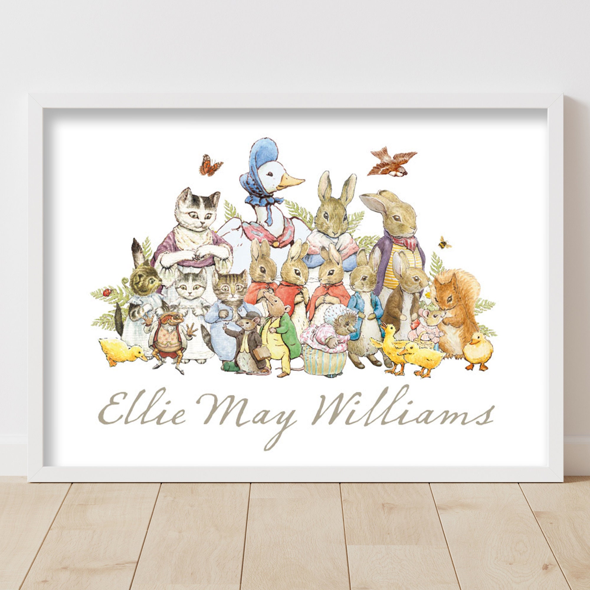 Official Peter Rabbit Print Character Group and Personalised - Etsy UK