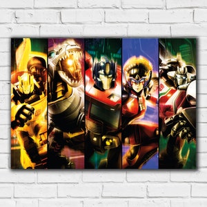 Transformers Print Autobots Group Panels Wall Art Poster - Etsy
