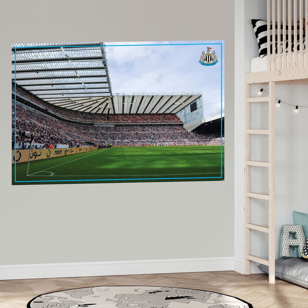 Newcastle United Wall Sticker Stadium Corner Crowd Wall Decal Football ...
