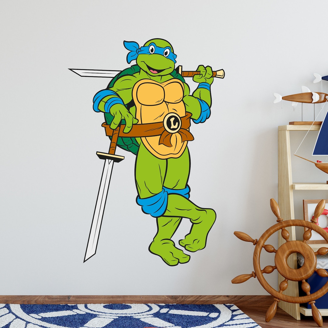 Teenage Mutant Ninja Turtles Wall Sticker Leo Character Decal TMNT Art ...