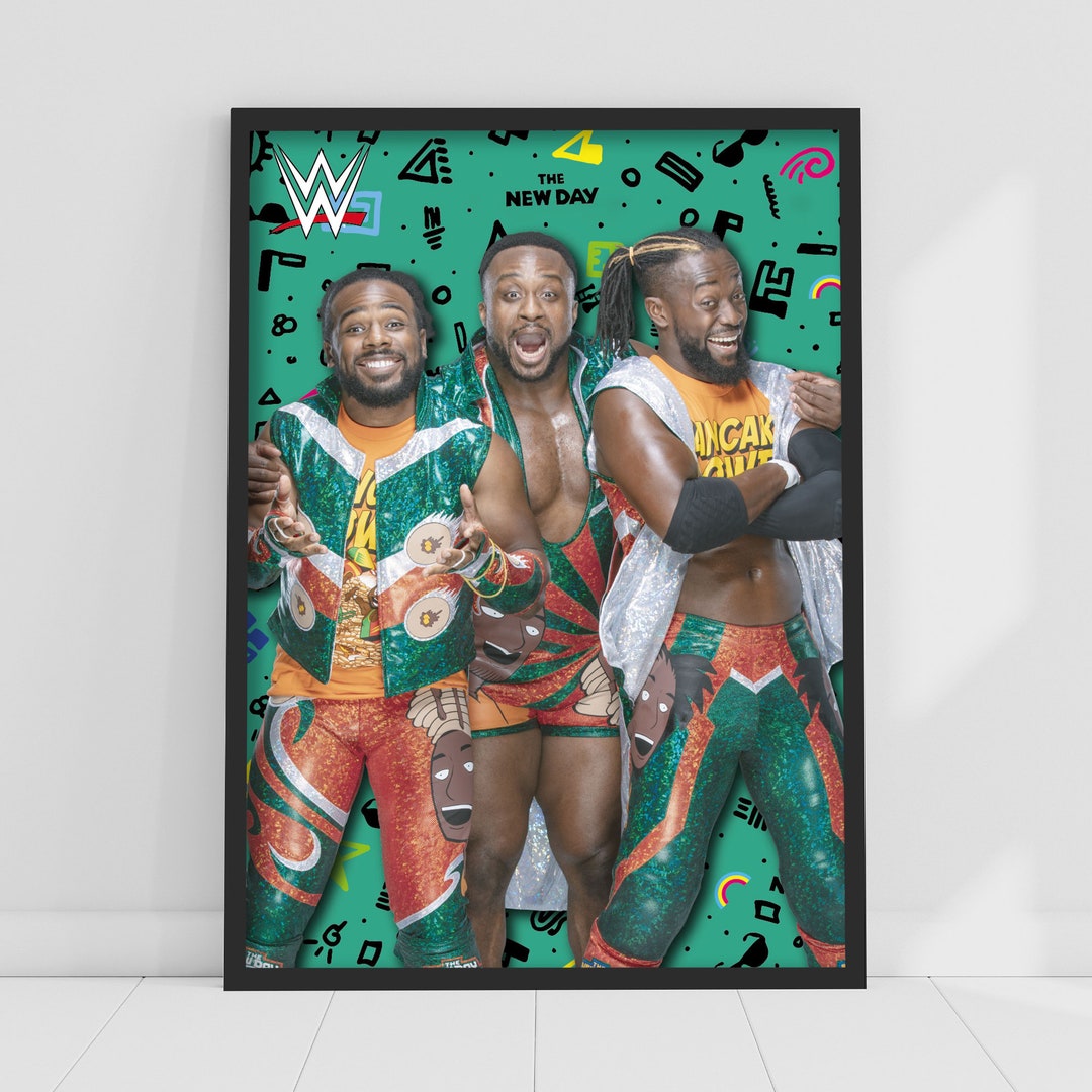 WWE Print - New Day Pattern Poster Wrestling Wall Art - Etsy