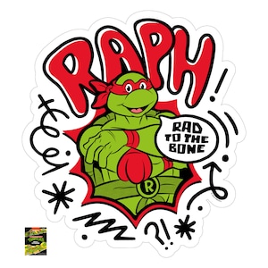 Teenage Mutant Ninja Turtles Wall Sticker - Raph Graffiti Decal TMNT ...