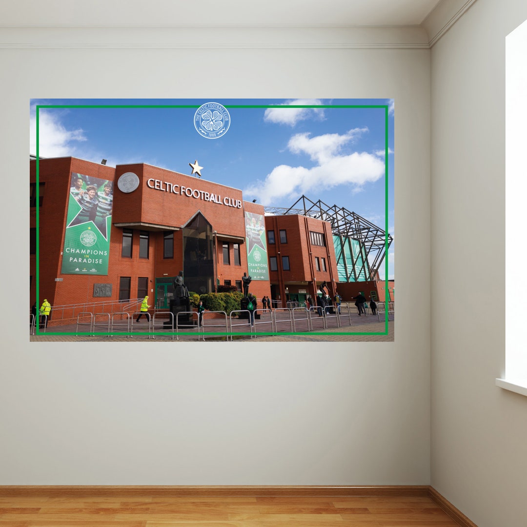 Celtic FC Wall Sticker - Stadium Outside Wall Decal Football Art - Etsy