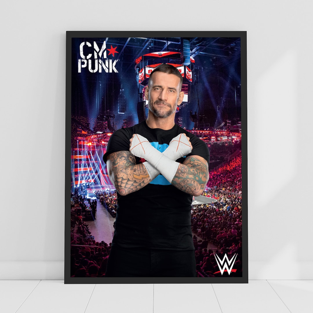 WWE Print CM Punk Crowd Poster Wrestling Wall Art - Etsy