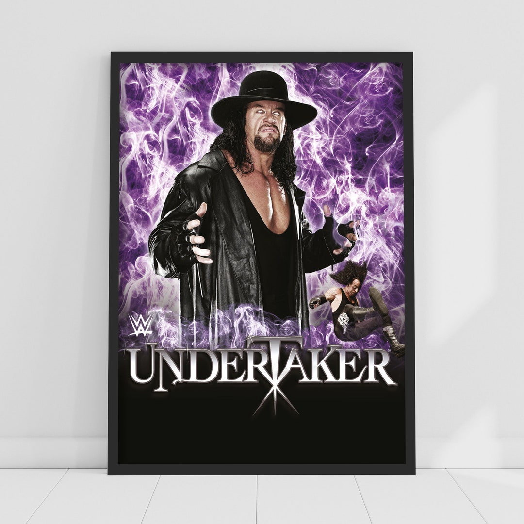 WWE Print - Undertaker Purple Flames Poster Wrestling Wall Art - Etsy