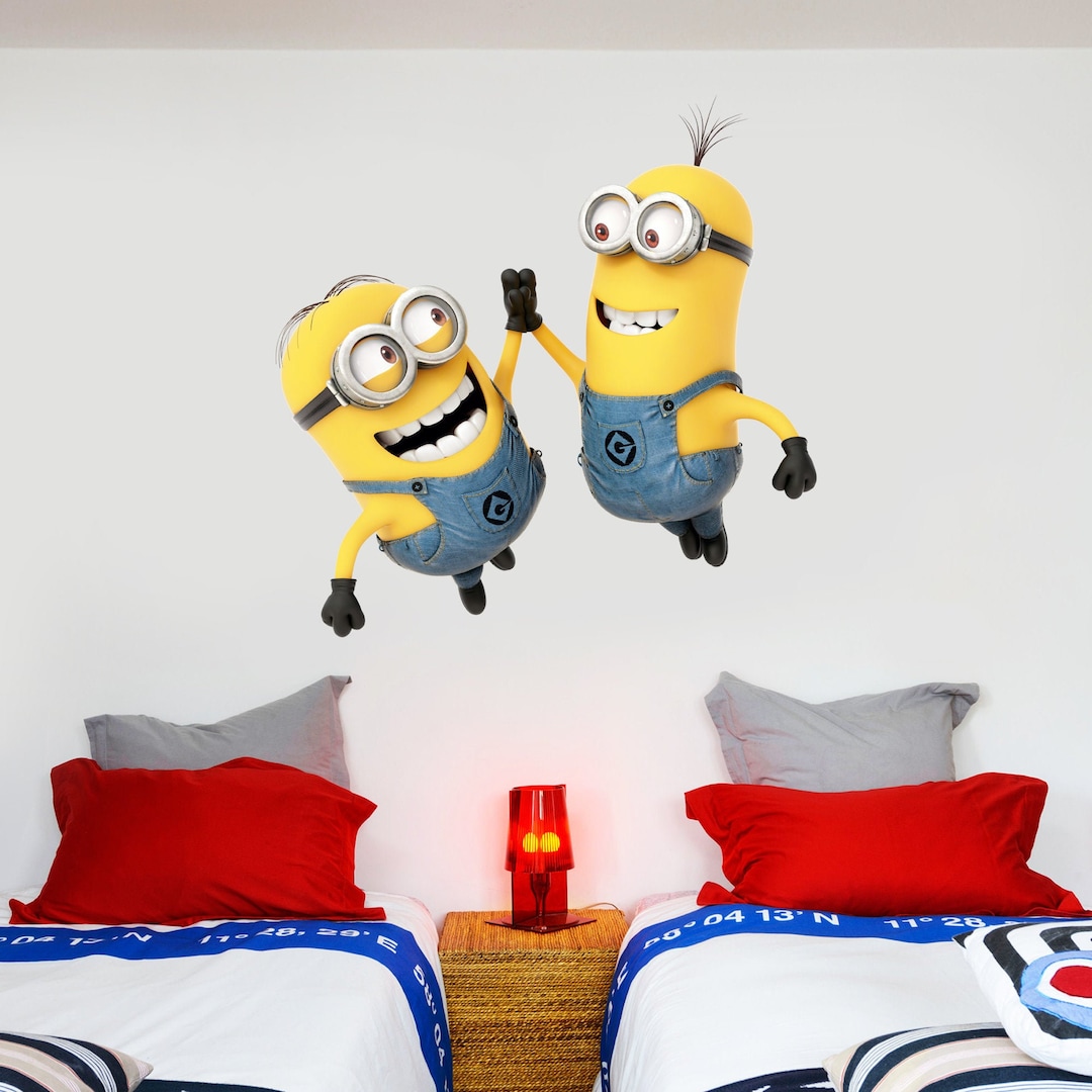 Despicable Me - Minion High Five Wall Sticker - Etsy