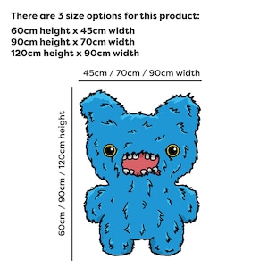 Fuggler Wall Sticker - Blue Screech Decal Wall Art - Etsy