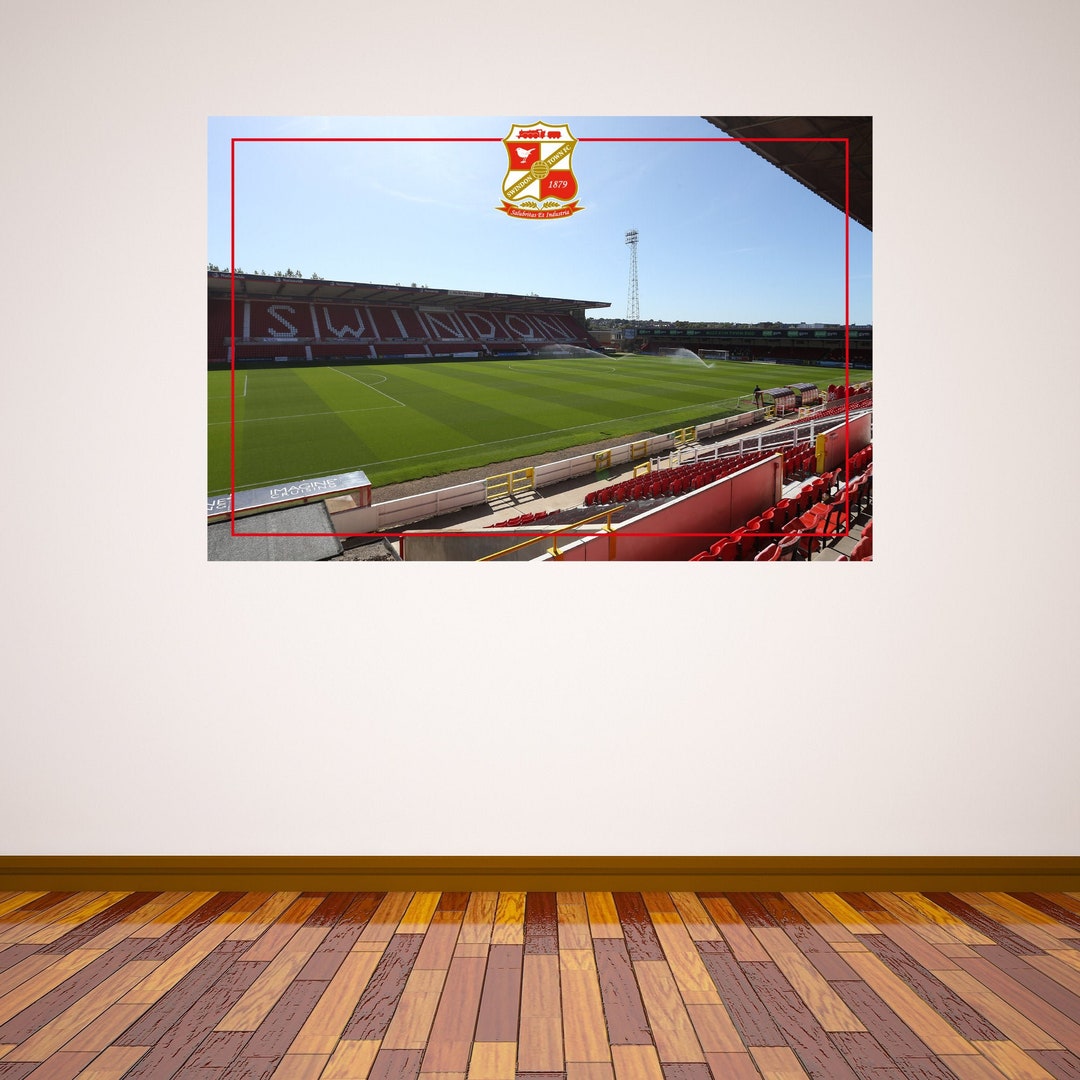 Swindon Town FC - Day Time Stadium Poster Wall Sticker - Etsy