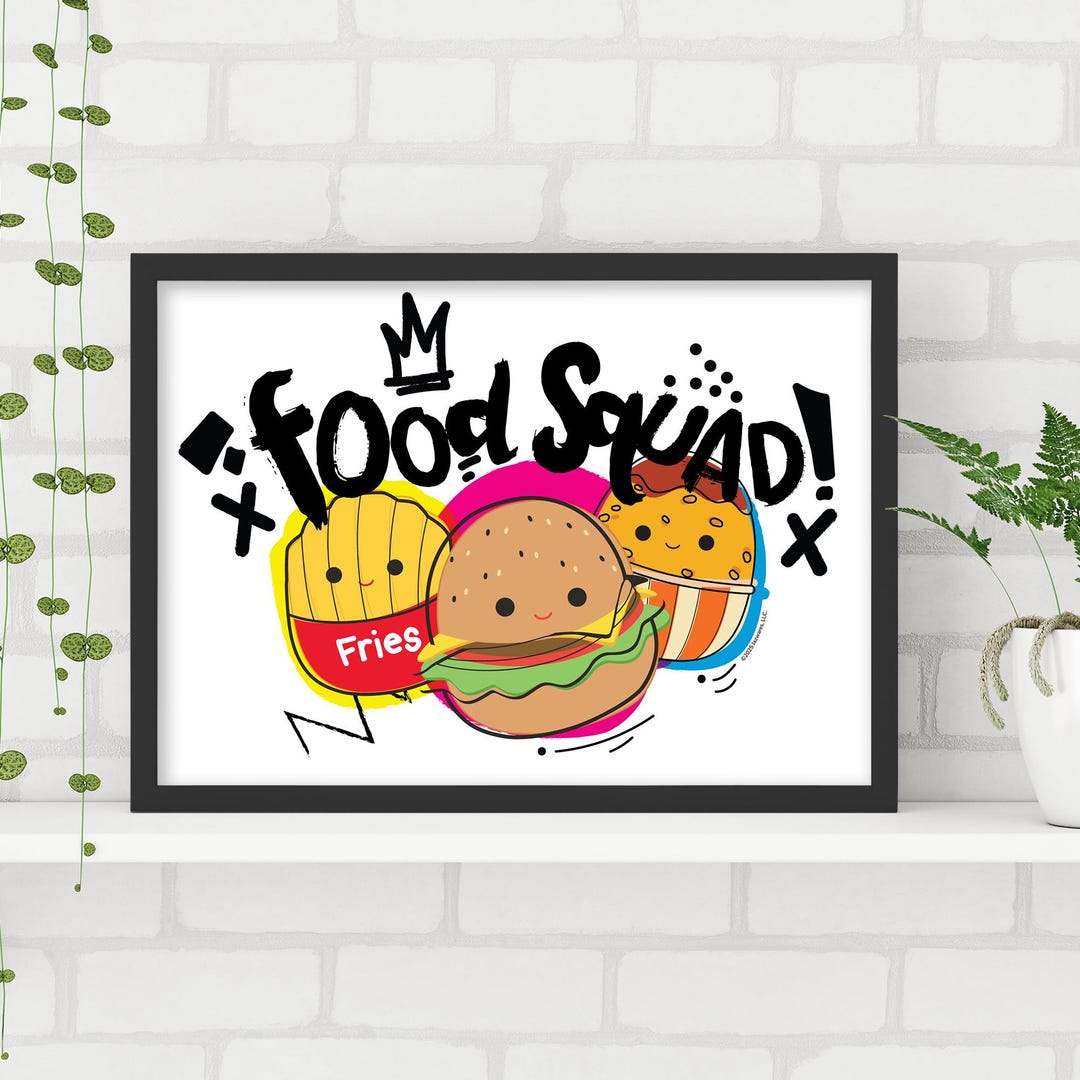 Squishmallows Print - Food Squad Graffiti Poster Wall Art - Etsy
