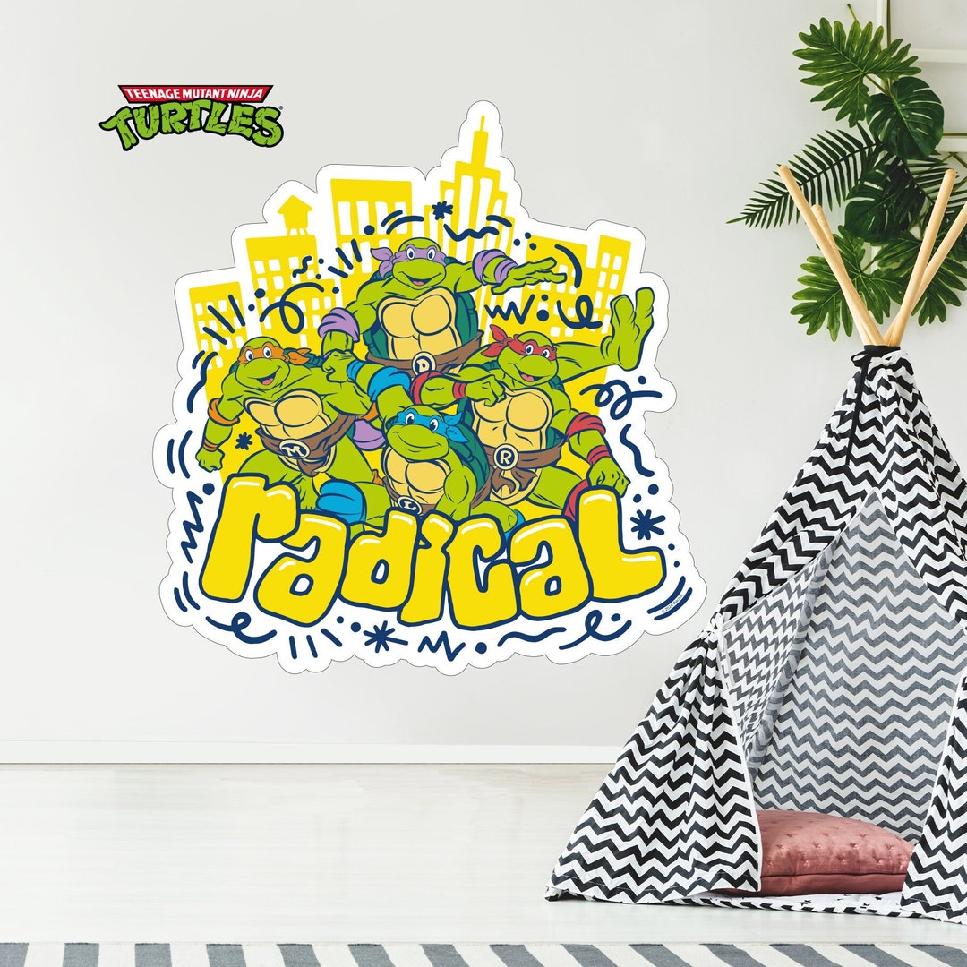 Teenage Mutant Ninja Turtles Wall Sticker - Radical Group Decal TMNT ...