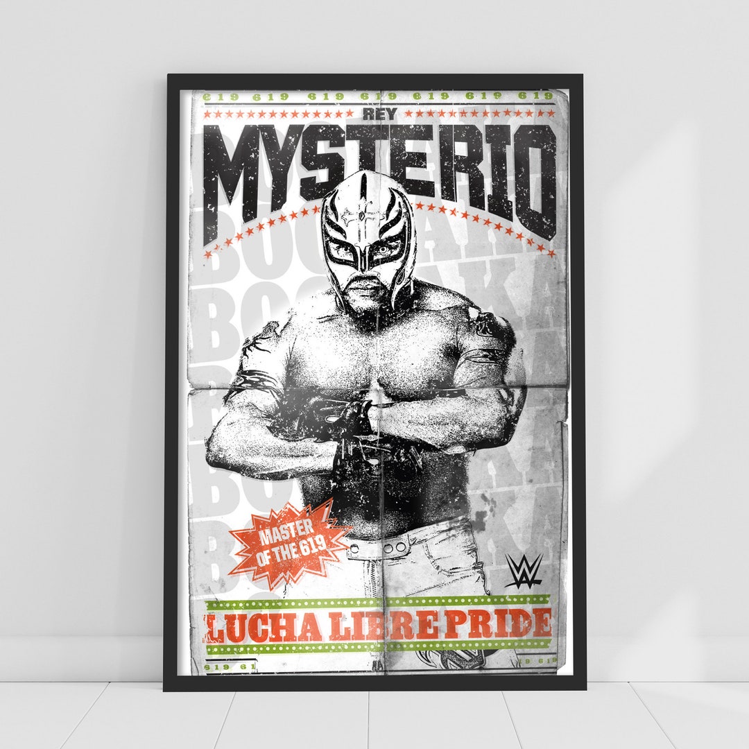 WWE Print - Rey Mysterio Lucha Libre Pride Poster Wrestling Wall Art - Etsy