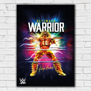 WWE Print - Ultimate Warrior Always Believe Poster Wrestling Wall Art ...