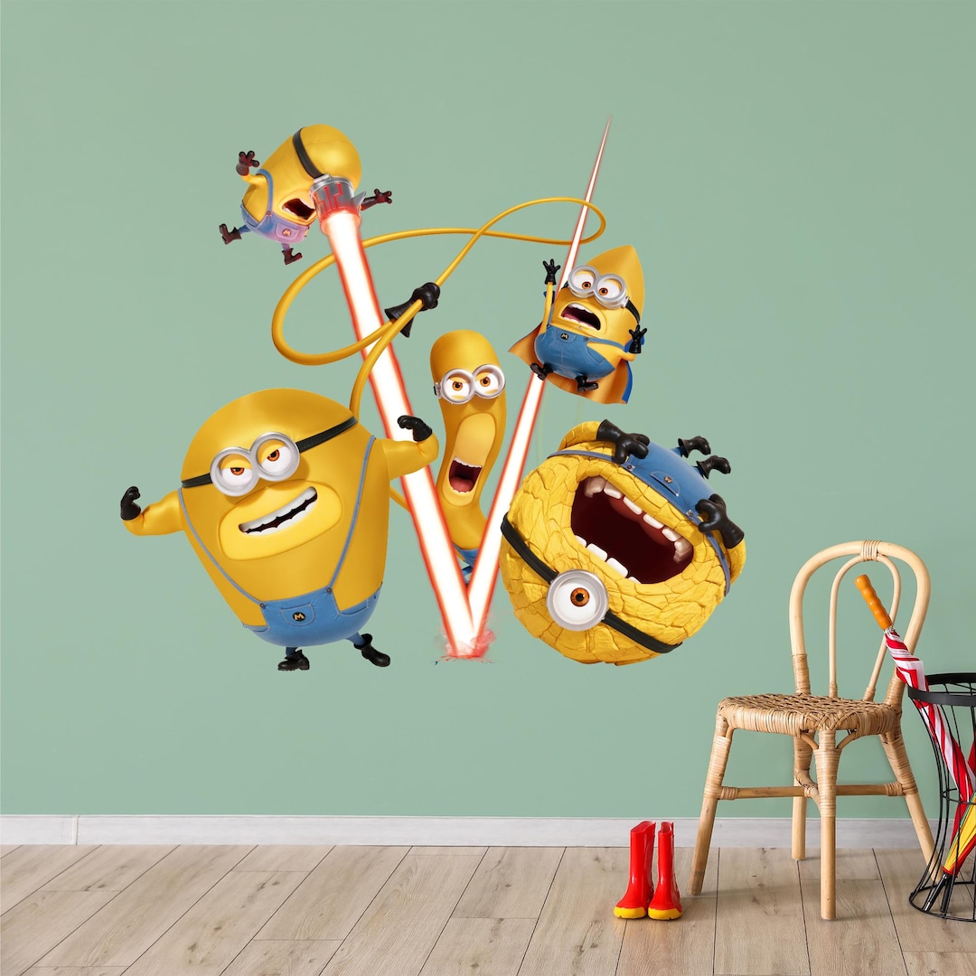 Despicable Me 4 - Mega Minions Group Wall Sticker - Etsy