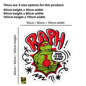Teenage Mutant Ninja Turtles Wall Sticker - Raph Graffiti Decal TMNT ...