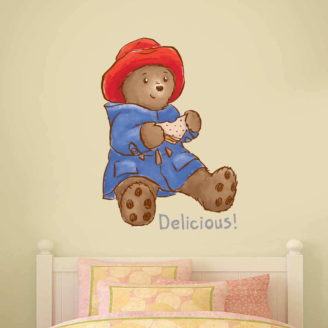Baby Paddington Bear Wall Sticker - Delicious - Etsy