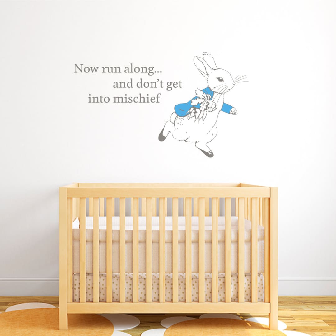 Official Peter Rabbit Run Along Wall Sticker Mural PB025 - Etsy