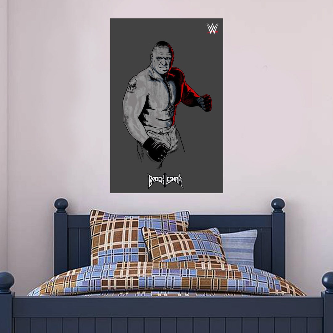 WWE - Brock Lesnar Graphic Wall Sticker 02 - Etsy