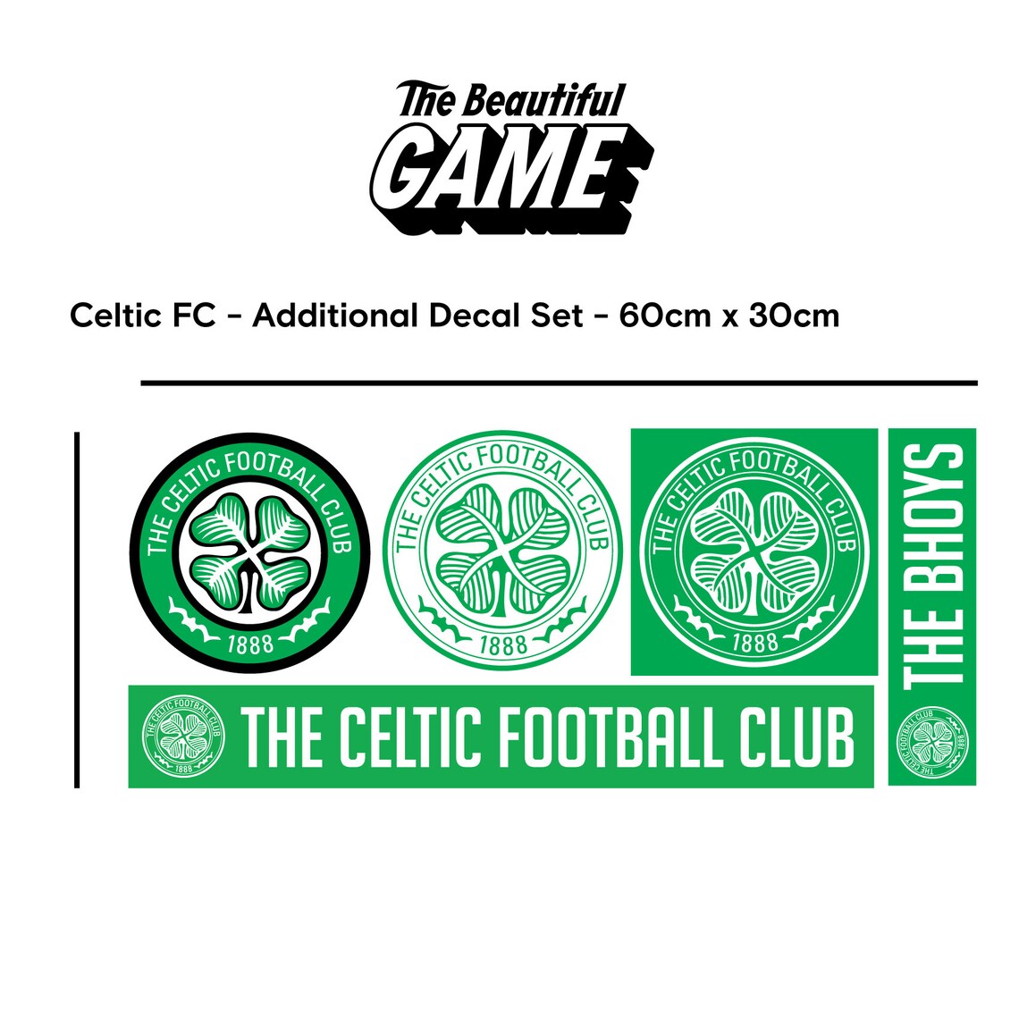 Celtic Football Club Celts Crest Wall Sticker Set | Etsy