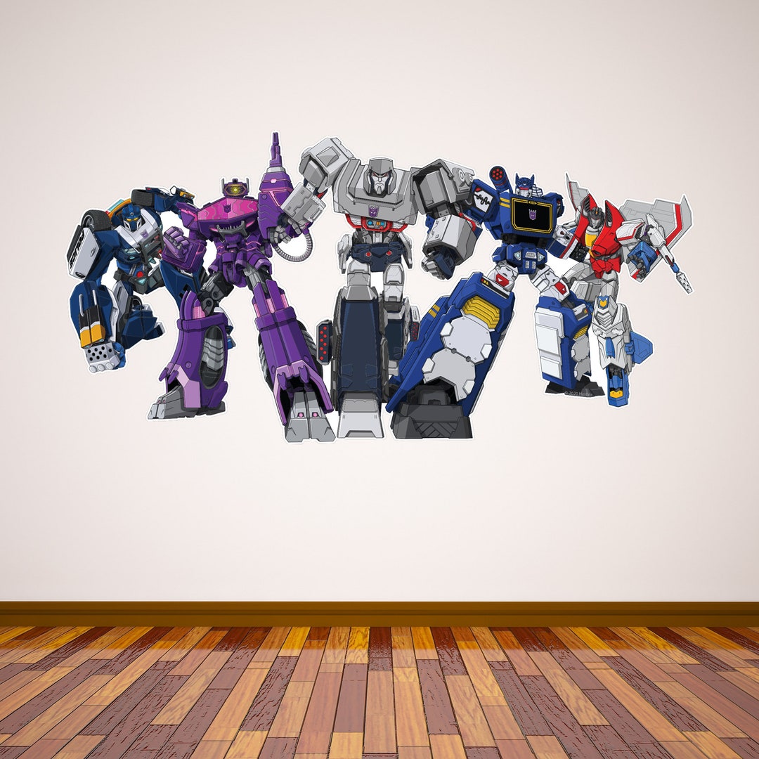 Transformers Decepticons Group Wall Sticker Decal Art Vinyl Mural Kids ...