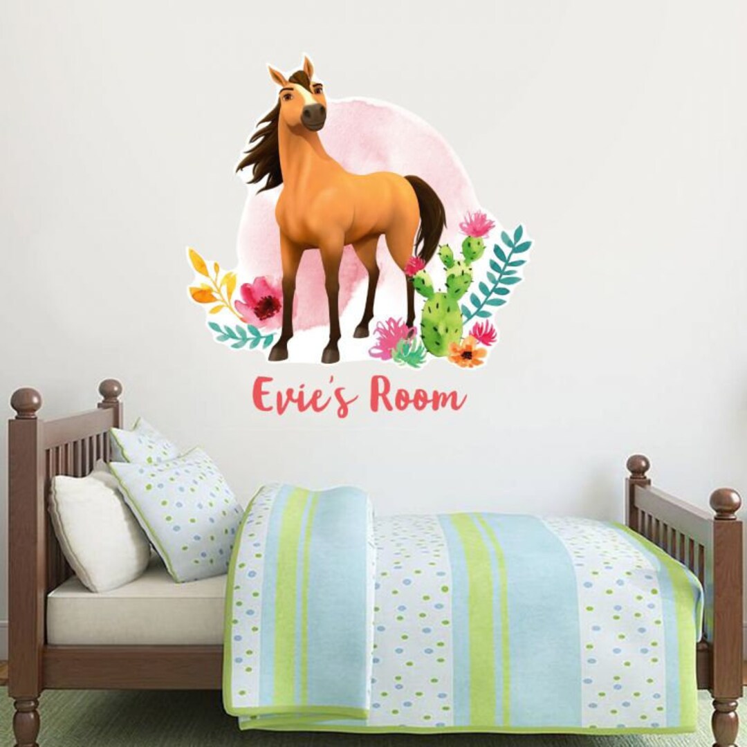 Spirit Riding Free - Spirit Personalised Wall Sticker - Etsy