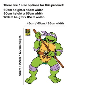 Teenage Mutant Ninja Turtles Wall Sticker - Donnie Character Decal TMNT ...