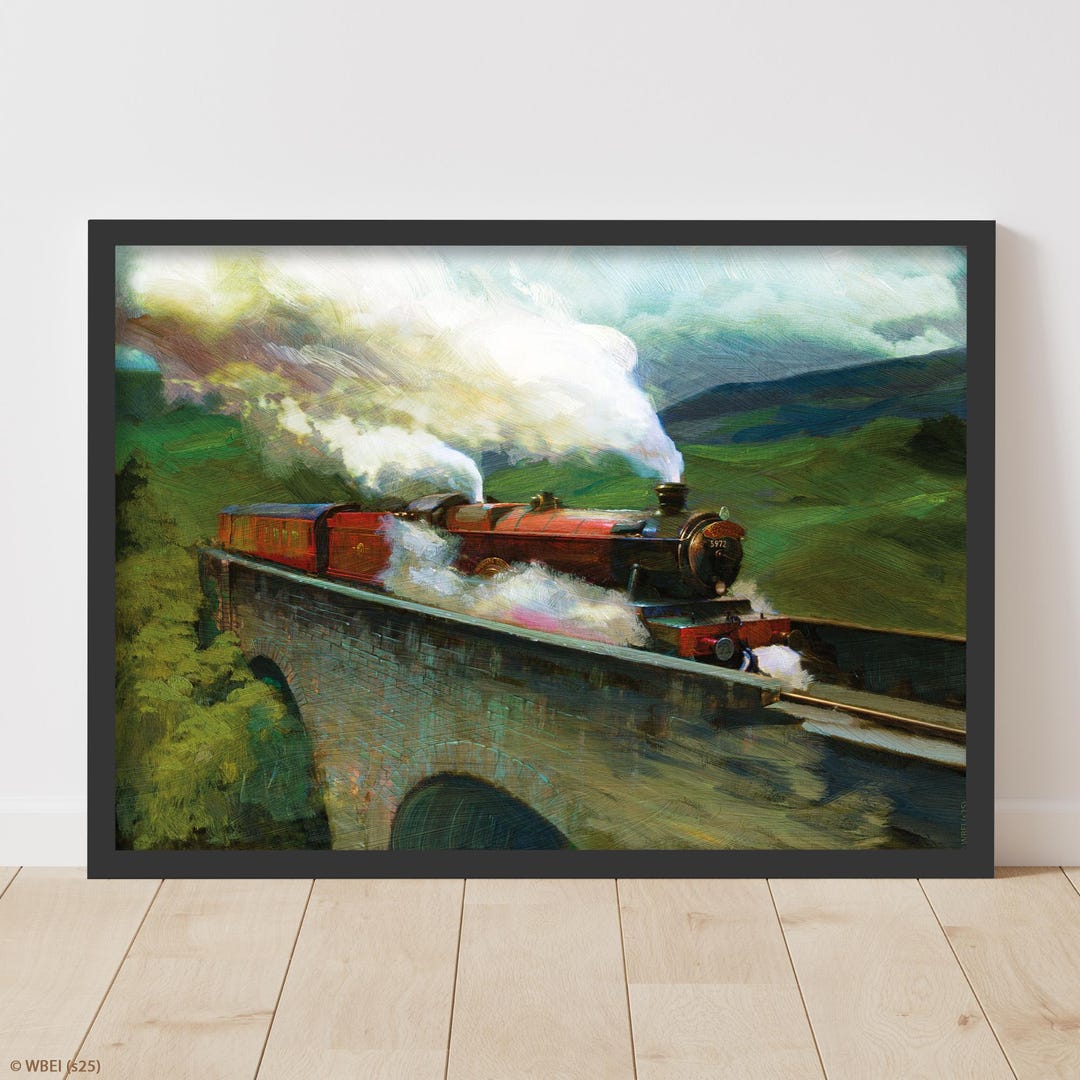 HARRY POTTER™ Print – Hogwarts Express Painted Poster Landscape Wall ...