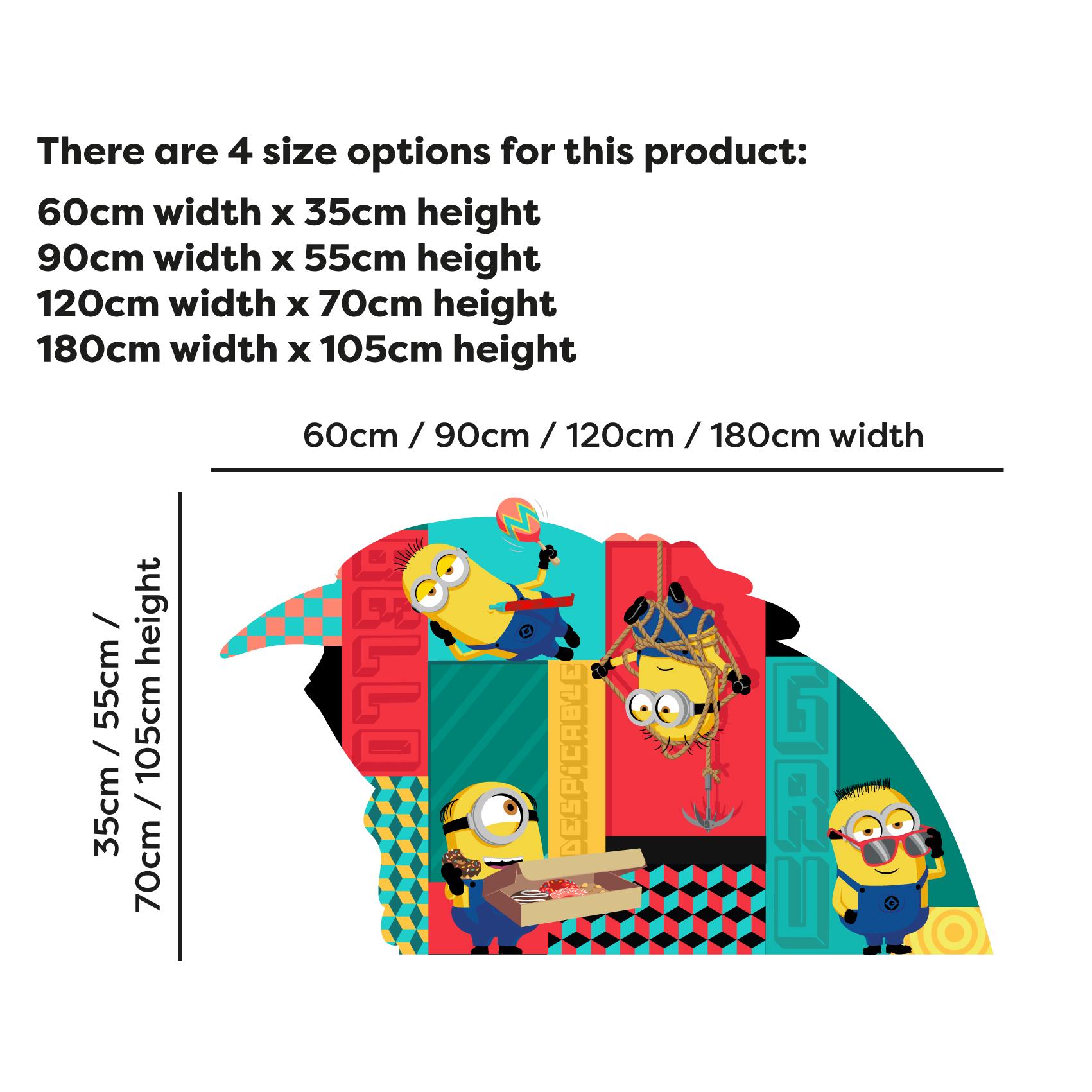Despicable Me 4 - Gru Silhouette With Minions Wall Sticker - Etsy