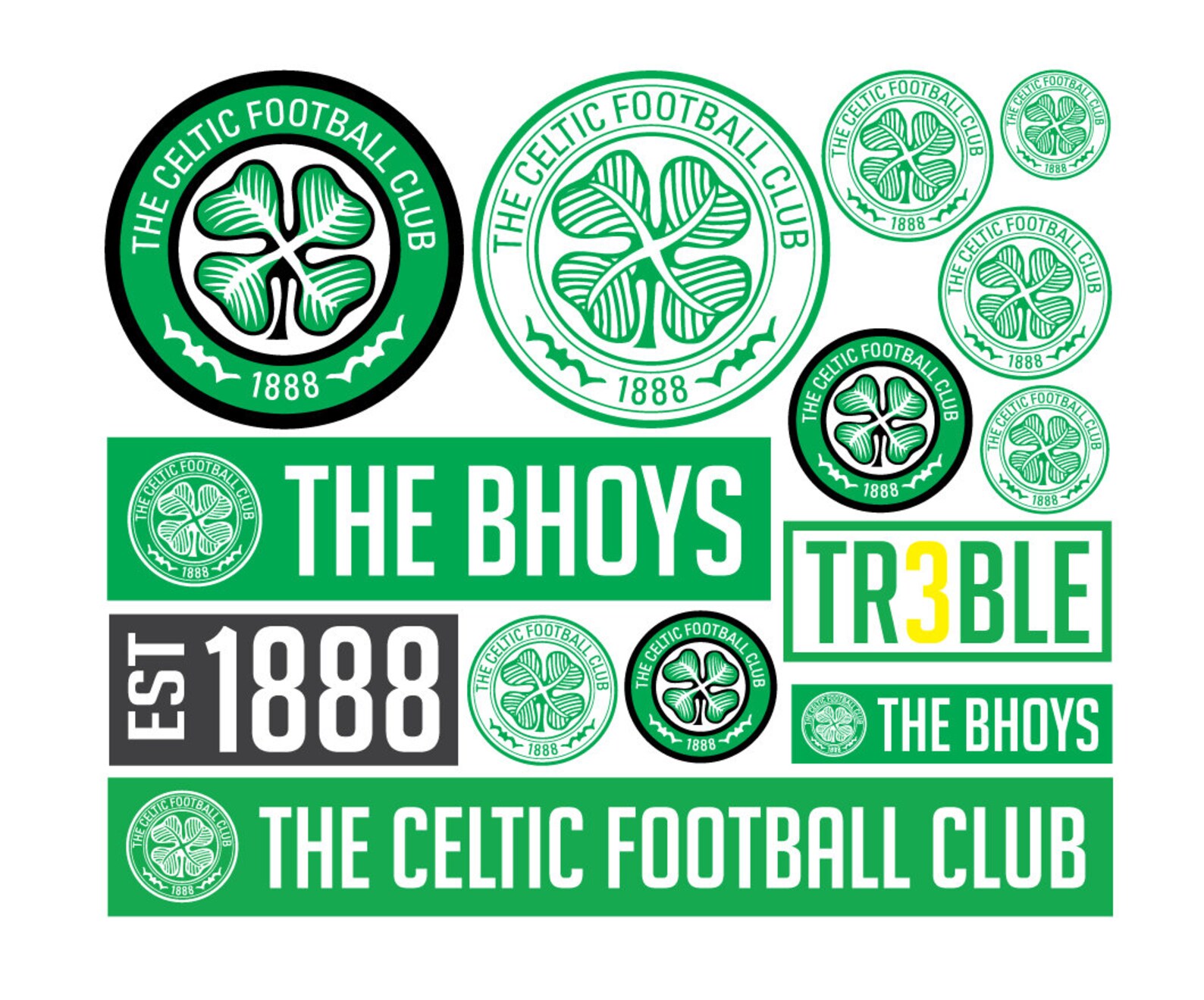 Celtic Football Club Crest & Celts Song Celtic Wall Sticker - Etsy UK