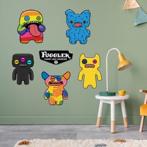 Fuggler Wall Sticker - 5 Fuggler Set Decal Wall Art - Etsy