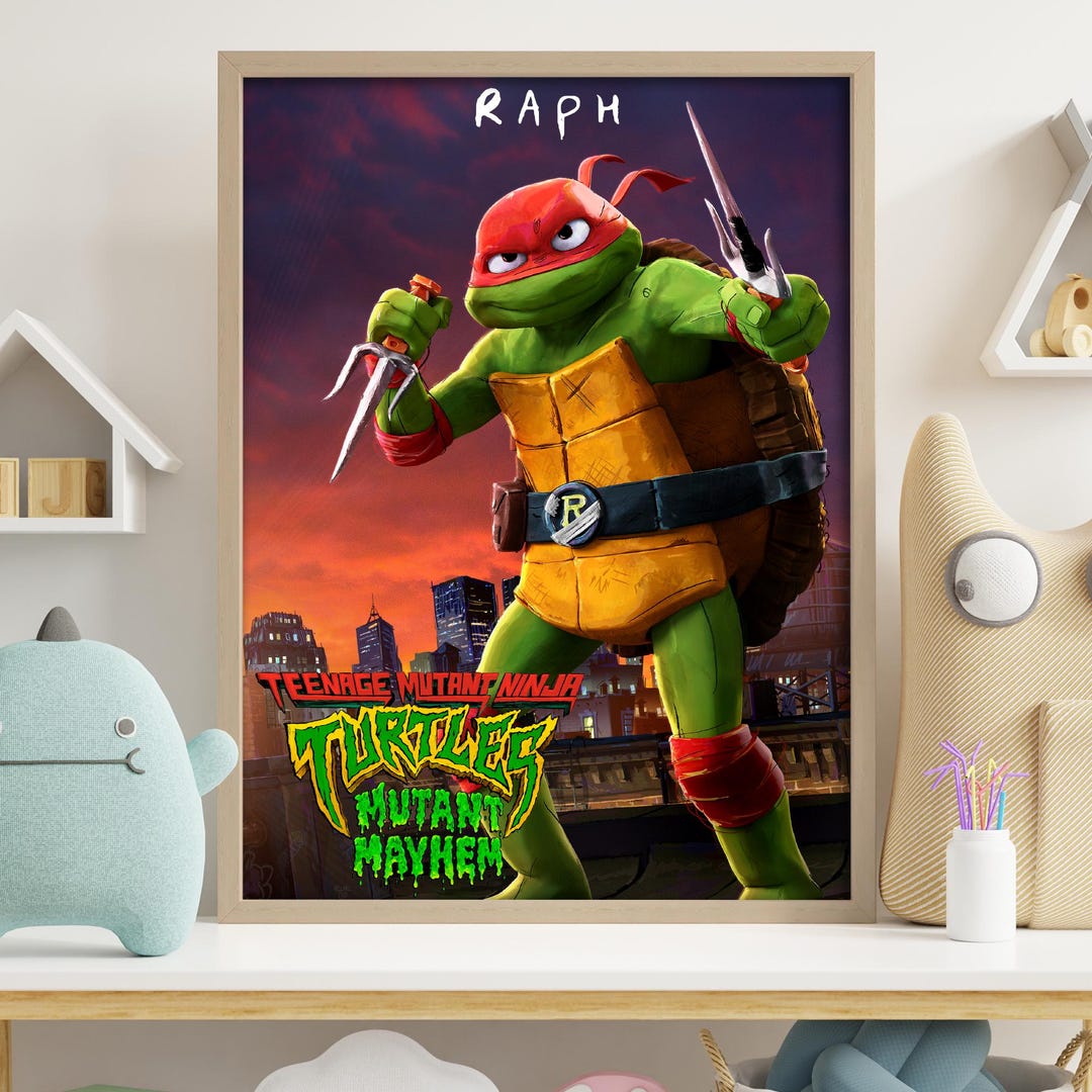 Teenage Mutant Ninja Turtles Print - Raph Mutant Mayhem Poster TMNT ...