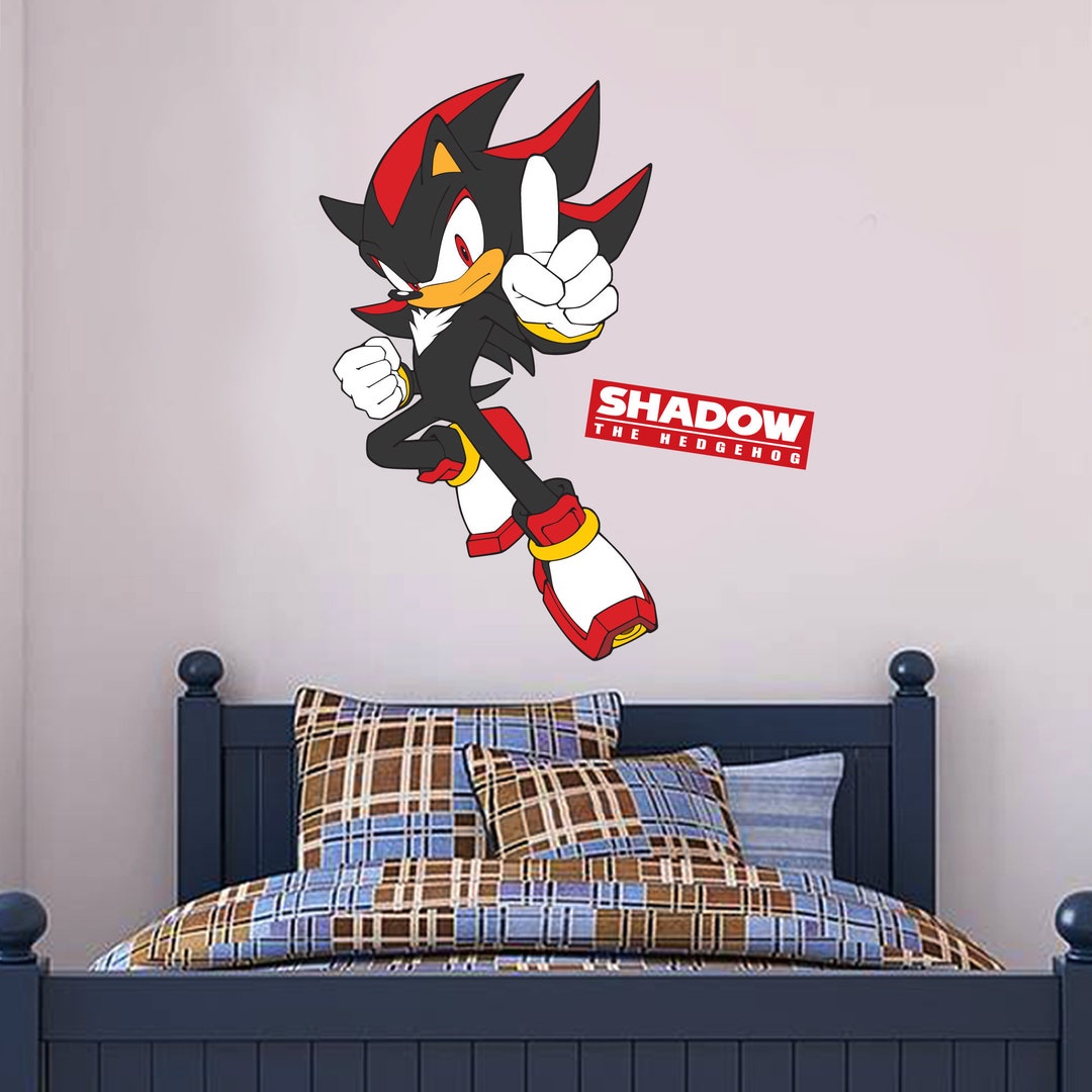 Sonic the Hedgehog Wall Sticker Shadow - Etsy