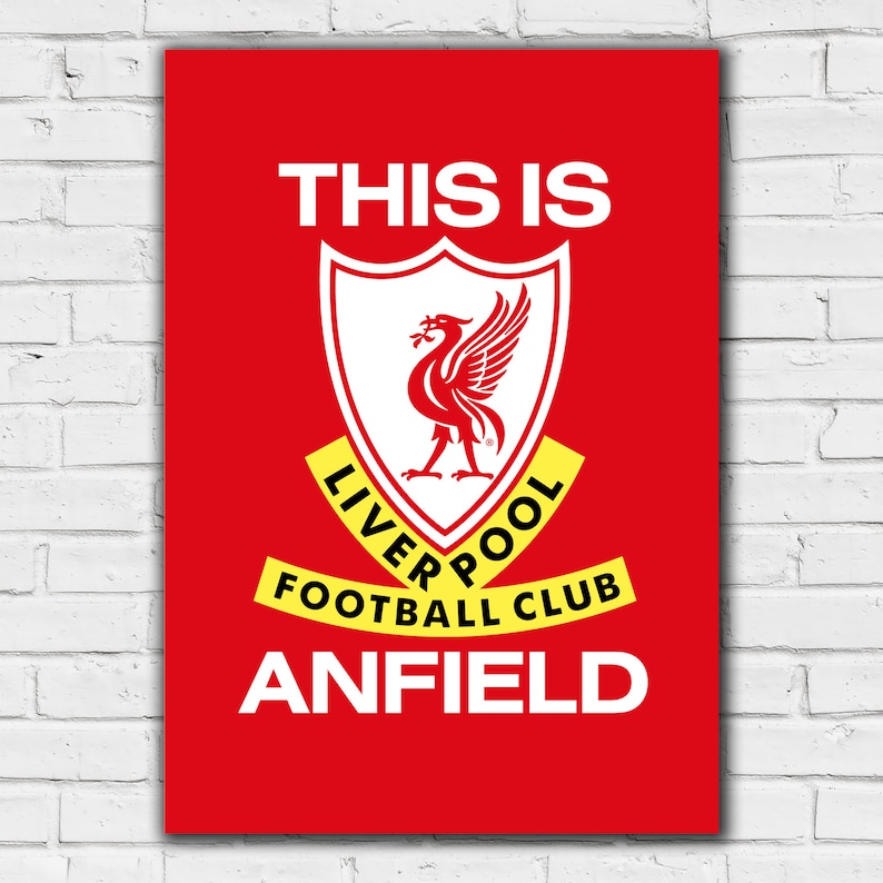 Liverpool FC Print - This is Anfield Poster LFC Football Art - Etsy