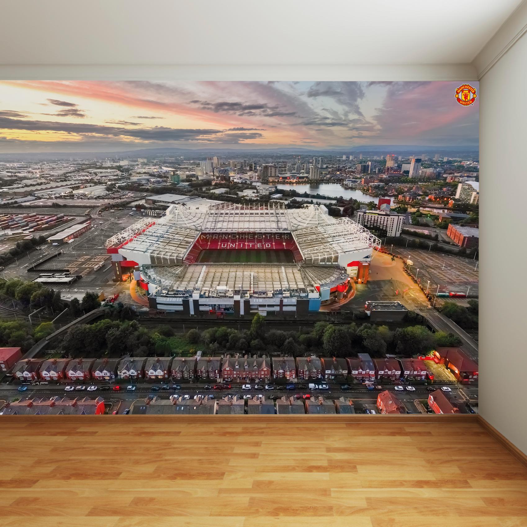 Manchester United Football Club - Old Trafford Stadium Aerial Image ...