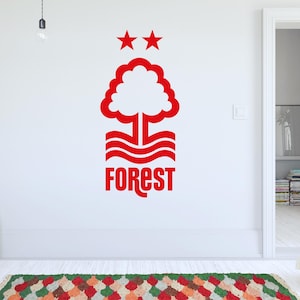 Nottingham Forest FC - Crest Wall Sticker - Etsy UK