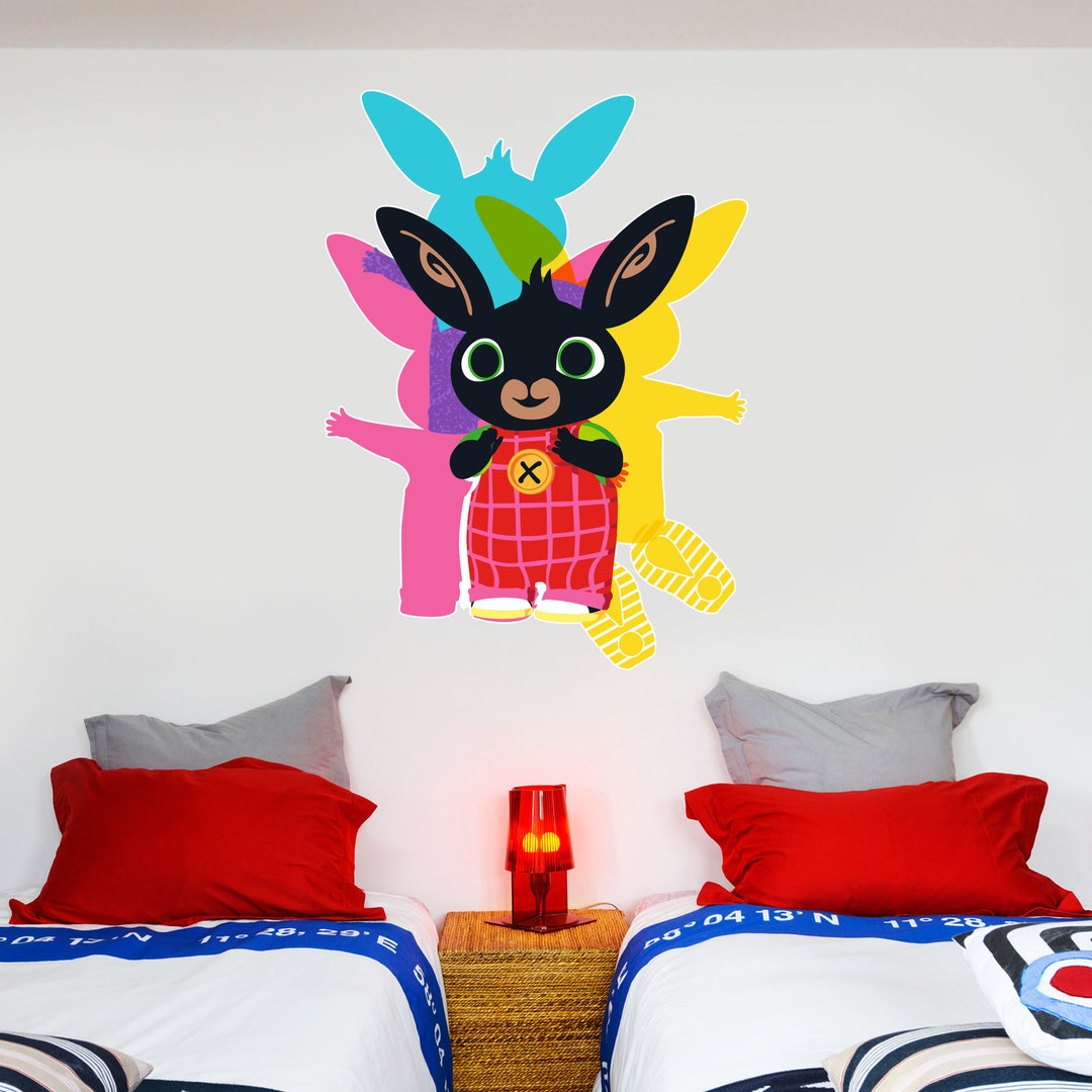 Bing Colourful Silhouette Wall Sticker Decal Art Vinyl Mural Kids - Etsy